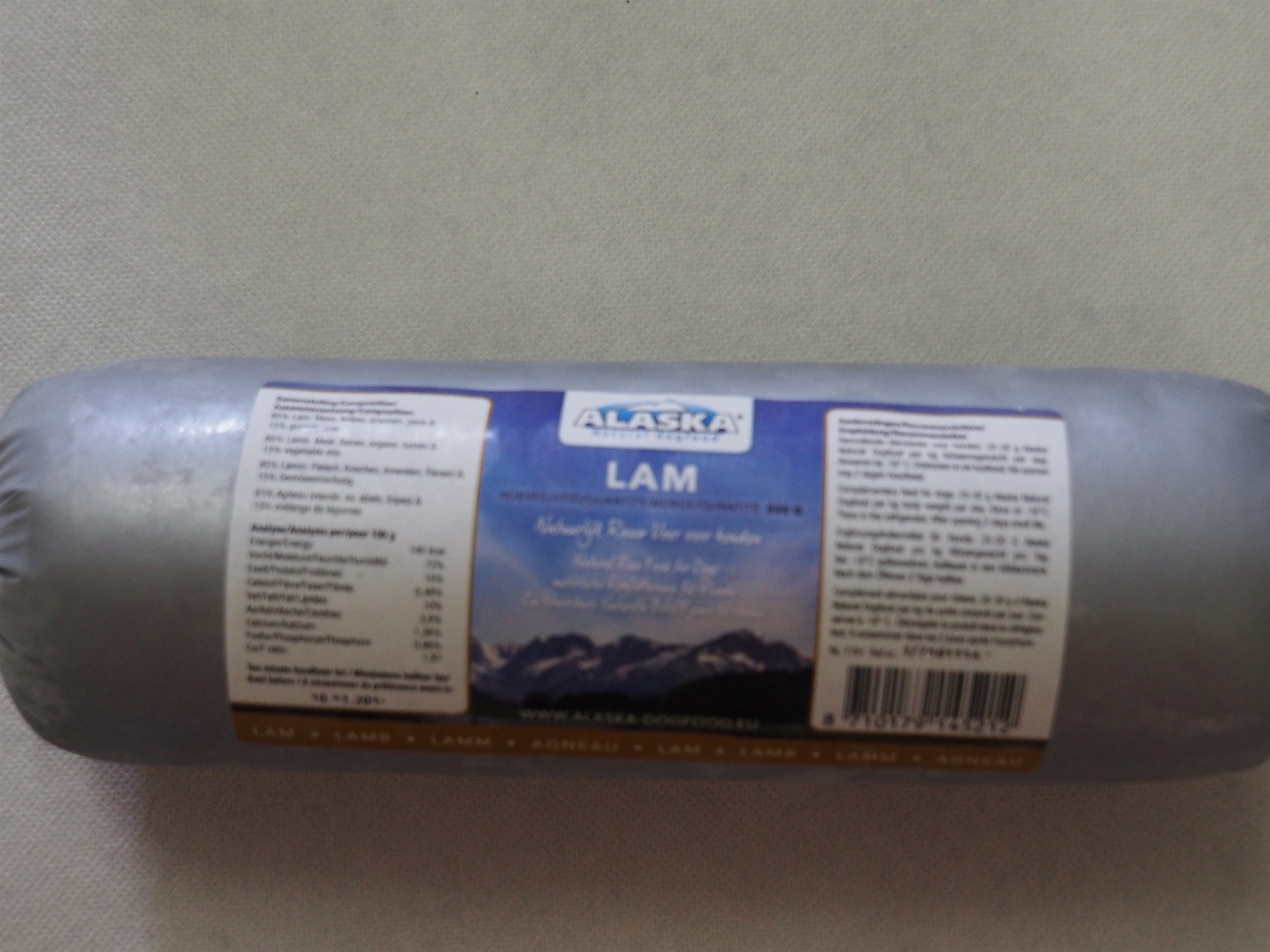 Alaska natural dog food/barf/ LAM 400 gram